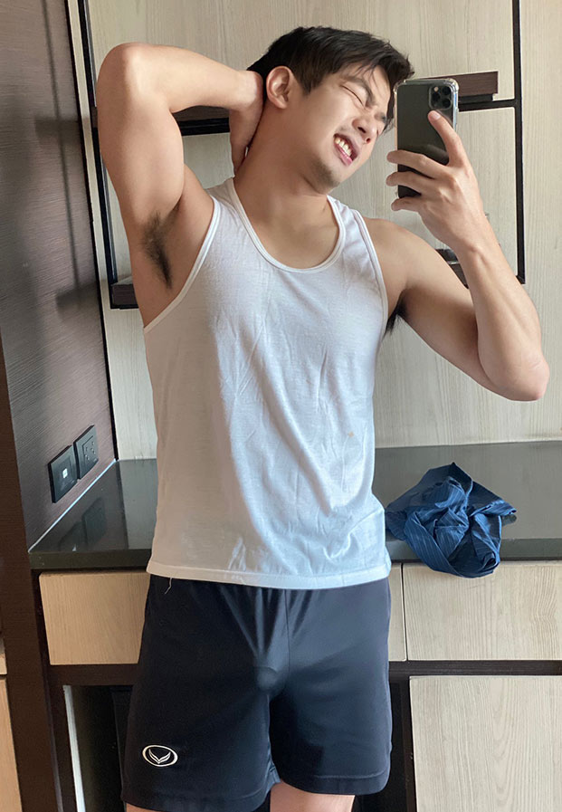 เปิดวาร์ป Thitinan Hirankased หนุ่มหล่อแซ่บ เป้าแน่น ตุงทะลุกางเกง